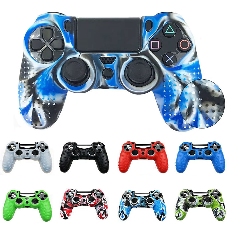 PS4 Elite Handle เคสซิลิโคนยางลายพรางกันลื่น PS4 Slim pro เคสป้องกัน ...