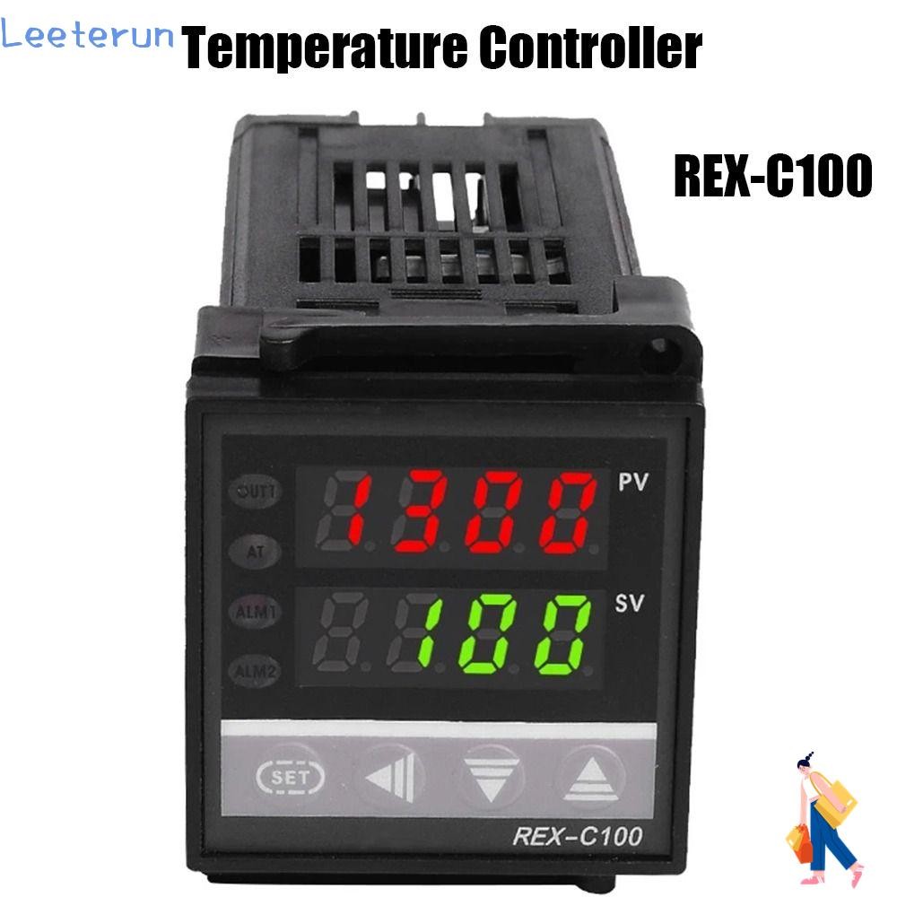 LEETERUN Digital PID Thermostat Dual, 110V ถึง 240V พร้อม K Type Probe Sensor Temperature ...