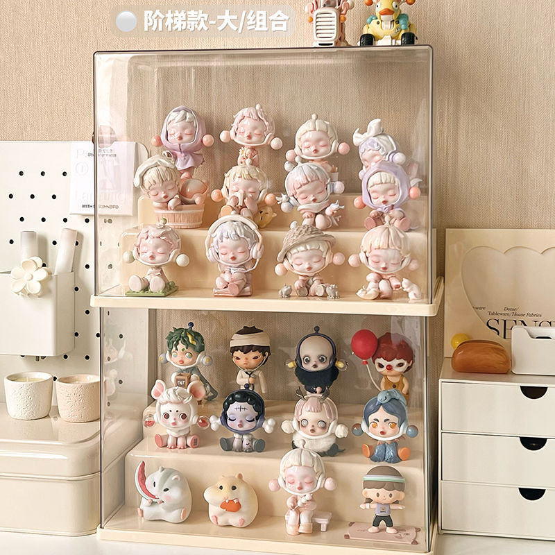 Bubble Mart Mystery Box Storage Display Stand อะคริลิคโปร่งใสป้องกัน ...