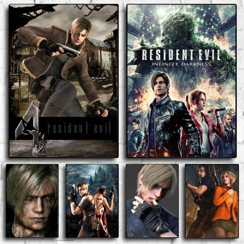 Resident Leon Kennedy Evil โปสเตอร์ไม่มีกรอบโปสเตอร์ Kraft Club Bar ...