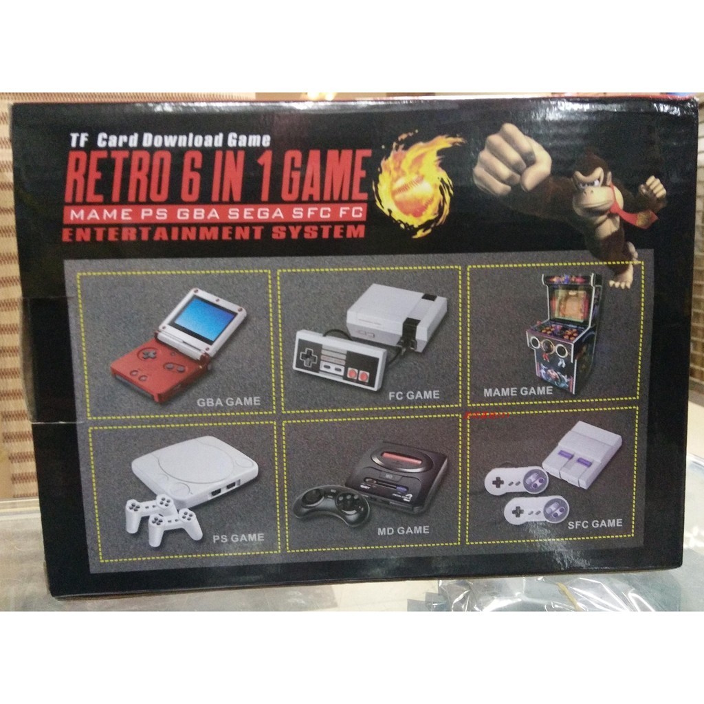Super SNES MINI 6 เกมคอนโซลแกะสลักต้นฉบับสําเนา GBA PS1 MD FC Arcade HD ...