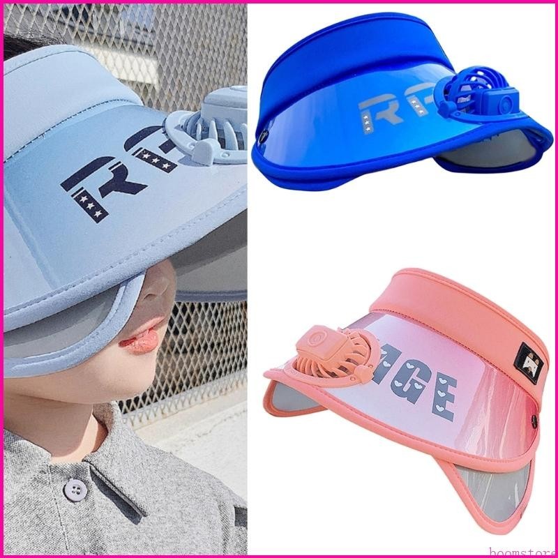 Boom Kids USB Chargeable Fan Hat ปรับพัดลมระบายความร้อนหมวกปีนเขา ...