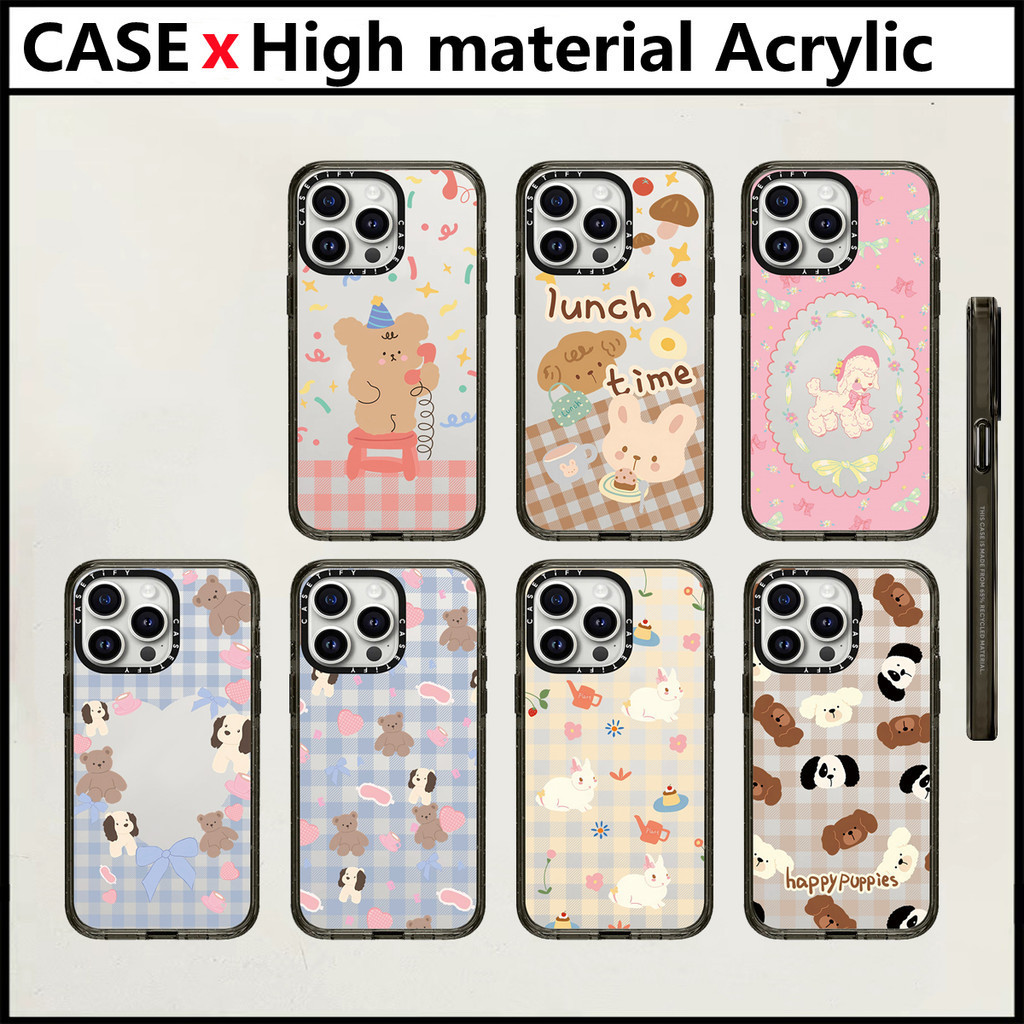 Casetify Boboland Happy Puppy Pudding iPhone สําหรับ 11 12 13 14 15 16 ...