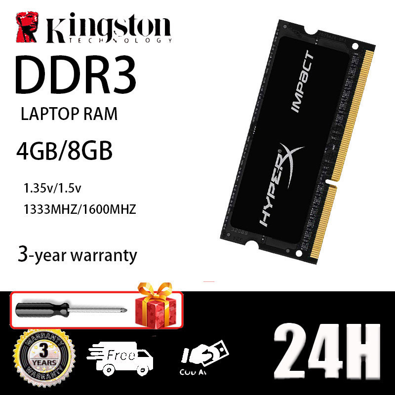 kingston Hyperx RAM 4GB 8GB DDR3 DDR3L Sodimm PC3 PC3L 12800 1.35V 1.5V Laptop Memory | Shopee ...