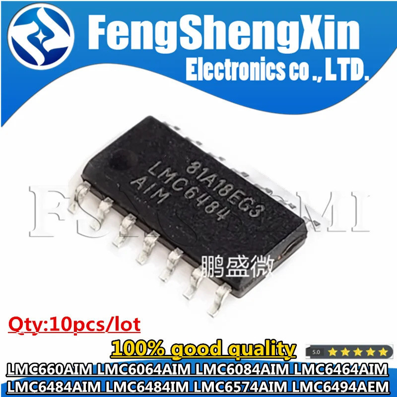 10 ชิ้น LMC660AIM LMC6064AIM LMC6084AIM LMC6464AIM LMC6484AIM LMC6484IM LMC6574AIM LMC6494AEM ...