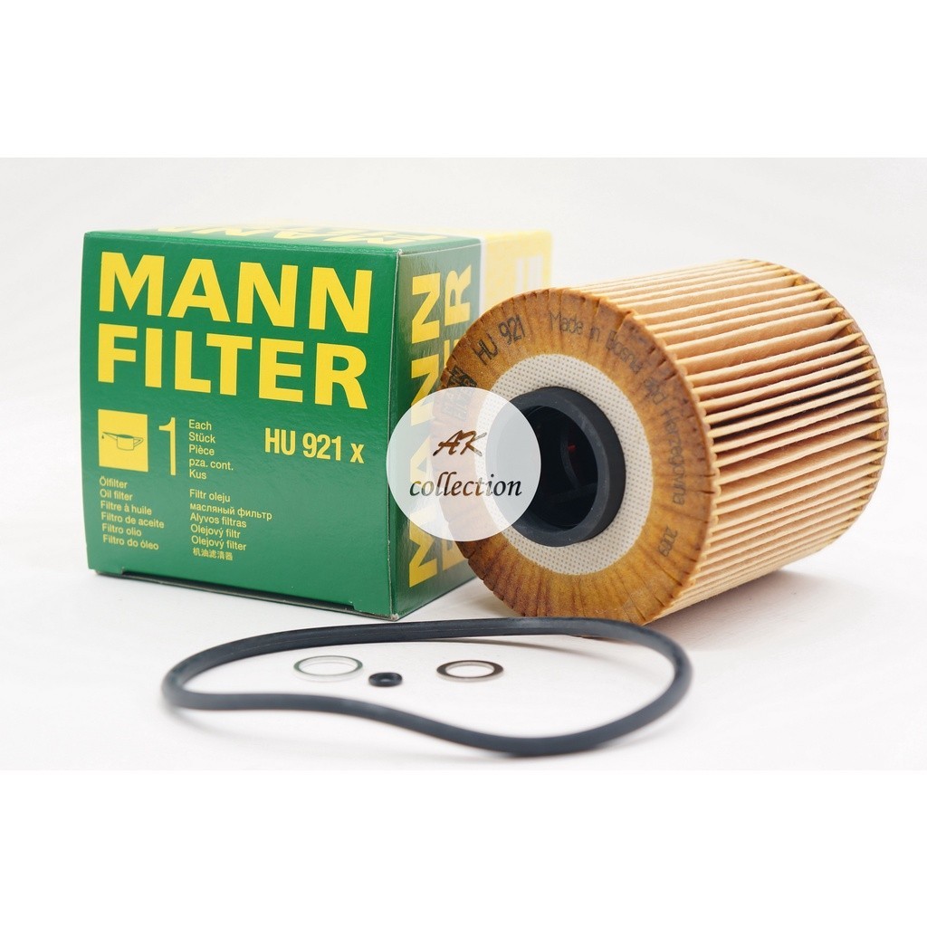 BMW กรองน้ำมันเครื่อง oil filter ยี่ห้อ MANN-FILTER HU921X เครื่อง M40 รุ่น E30 318i | Shopee ...