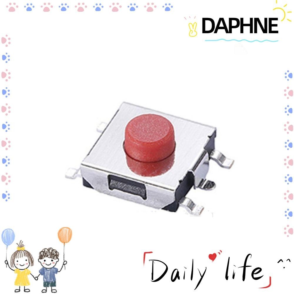 Daphne 10PCS 4/5 Pin Feet Touch, พลาสติก 6*6*3.1mm Tactile Push Button Switch, Assortment Kit ...