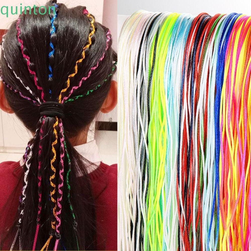 Quinton 10PCS เชือกถักผม,เชือก Strands ยาว Braiding Hair Strings, 1M ...