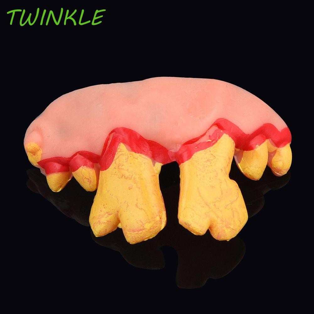 Twinkle1 ฮาโลวีนฟันปลอมคอสเพลย์แปลกเด็ก Trick ของเล่น Tooth Decay Party ...