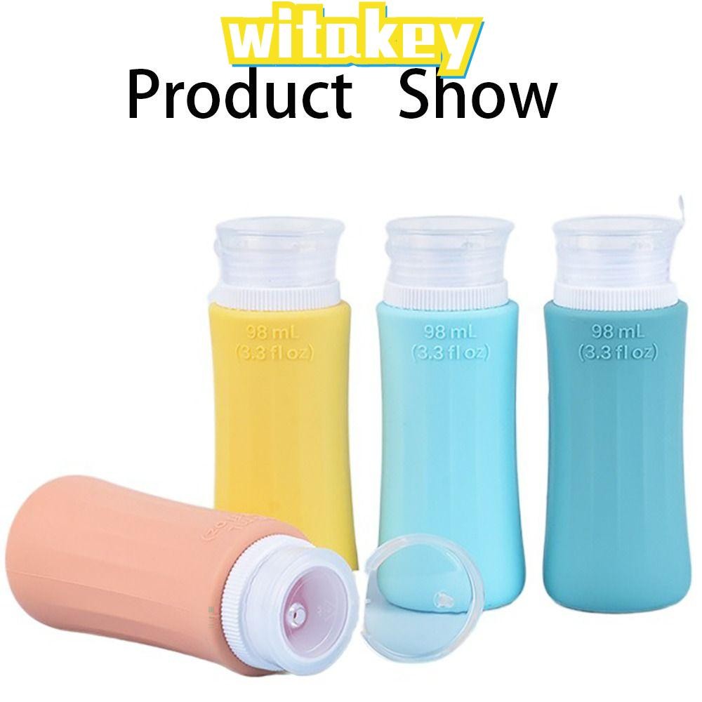 Witakey แชมพูคอนเทนเนอร์,ซิลิโคน Squeezable Travel ขวด, Handstand ป้องกันการรั่ว BPA ฟรีหลอดรี ...