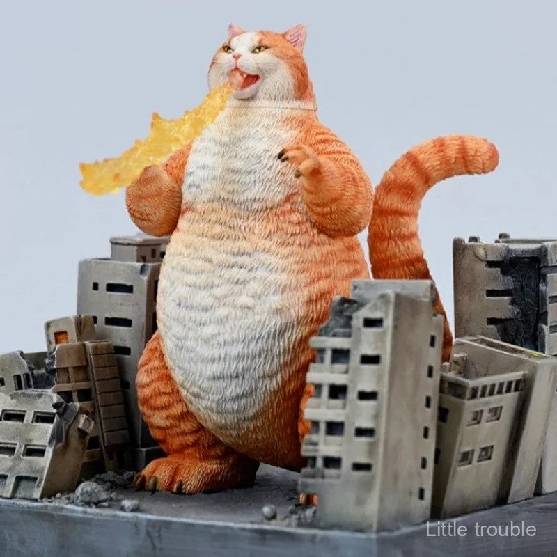 Jxk JXK226 1/6 meowzilla เรซิ่นโรงรถชุดรูปปั้นแมวยักษ์สำหรับแฟนๆคอลเลก ...