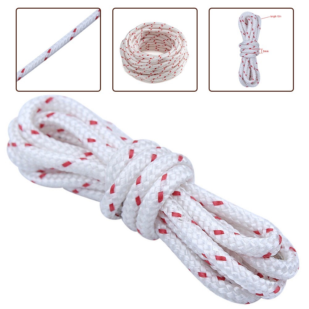 [BUM] 10m Recoil Pull Starter Cord Rope 3mm สําหรับ STIHL Poulan ECHO ...