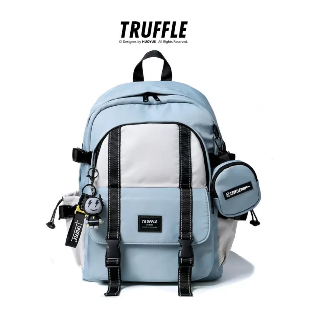 Truffle Backpack V.2 2024 (Blue-Off White) กระเป๋าสำหรับ Macbook Pro 14 ...