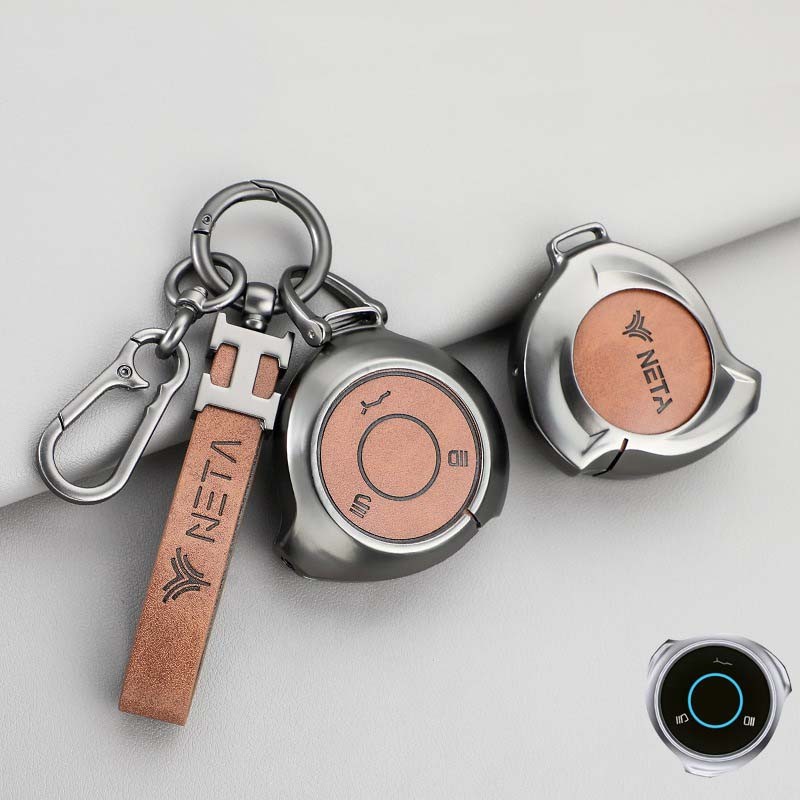 Neta V Neta X Alloy + Leather Key Case Cover Neta 2022-2024 U Pro Key ...