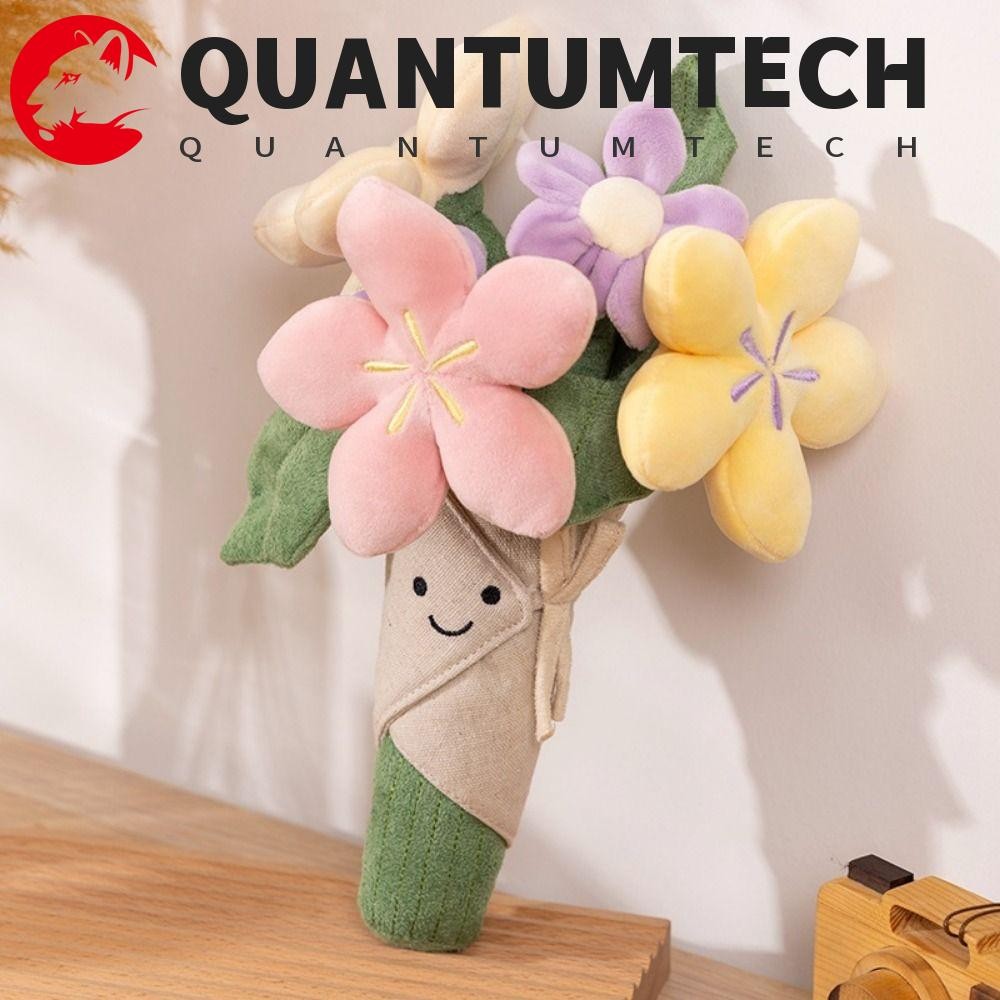 Quantumtech จับมือดอกไม้, ตลก PP ผ้าฝ้ายทิวลิปกระถางของเล่นตุ๊กตา, Plushies ตุ๊กตาถือดอกไม้ Ins ...