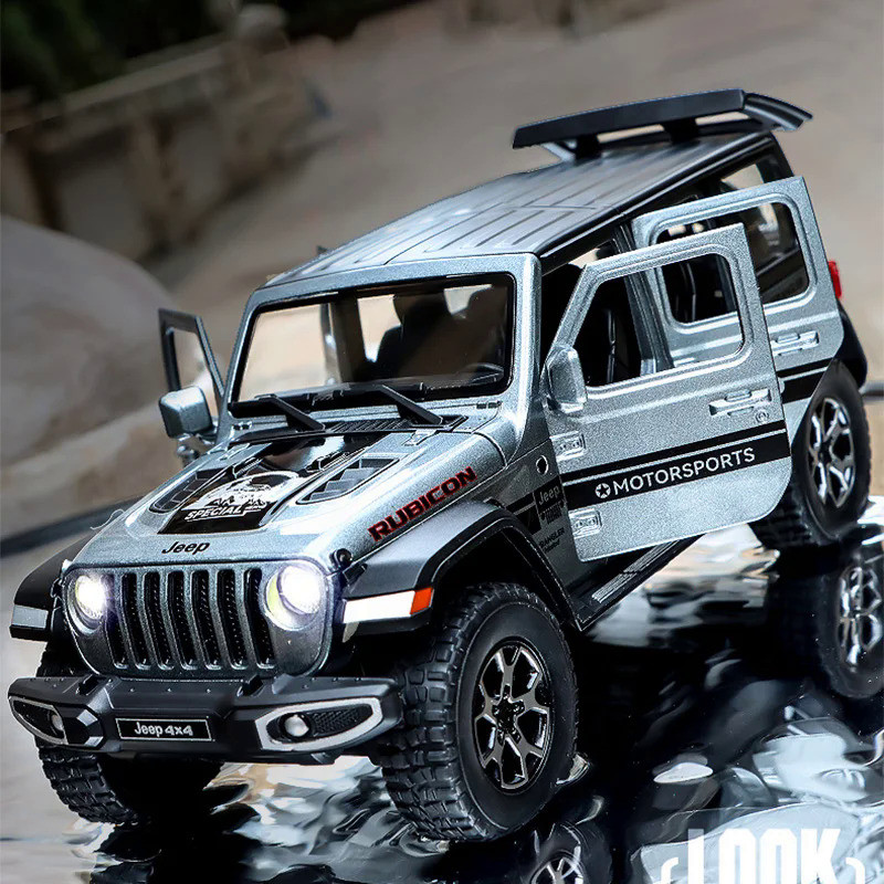 1/22 Jeep Wrangler Off-Road SUV Alloy Model Car Diecast Scale Metal ...