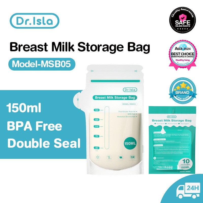 Dr.Isla ถุงเก็บน้ำนมแม่ 10ใบ/30ใบ/100ใบ ถุงจัดเรียง BPA Free ถุงเก็บ ...