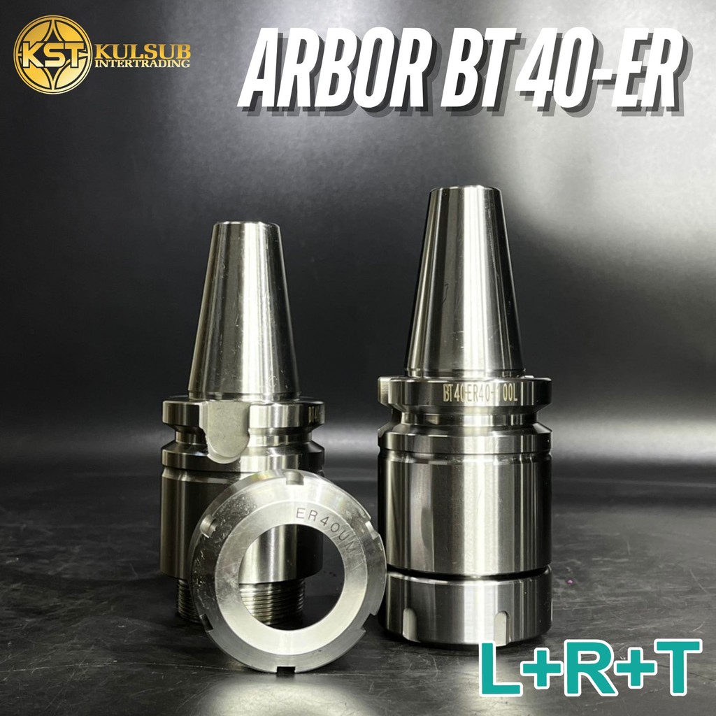 LRT หัวอาร์เบอร์ BT40 Arbor BT-ER (Collet Chuck Arbor) สำหรับหัวอาเบอร์ ...