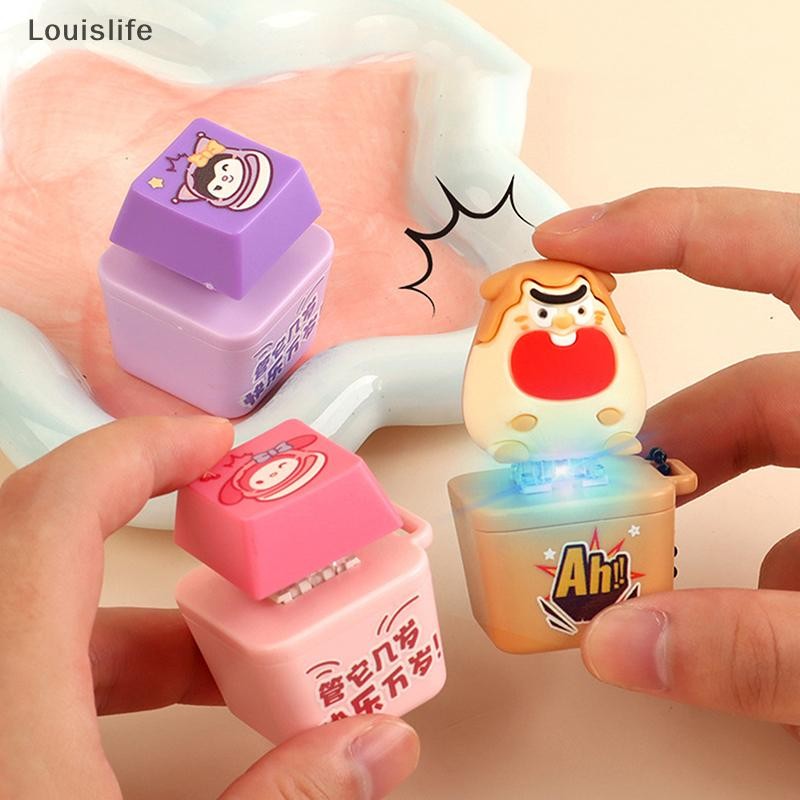 LLPH 1PC กระเป๋าจี้ Sanrio คีย์บอร์ด Clicker พวงกุญแจคีย์บอร์ด Fidget ...