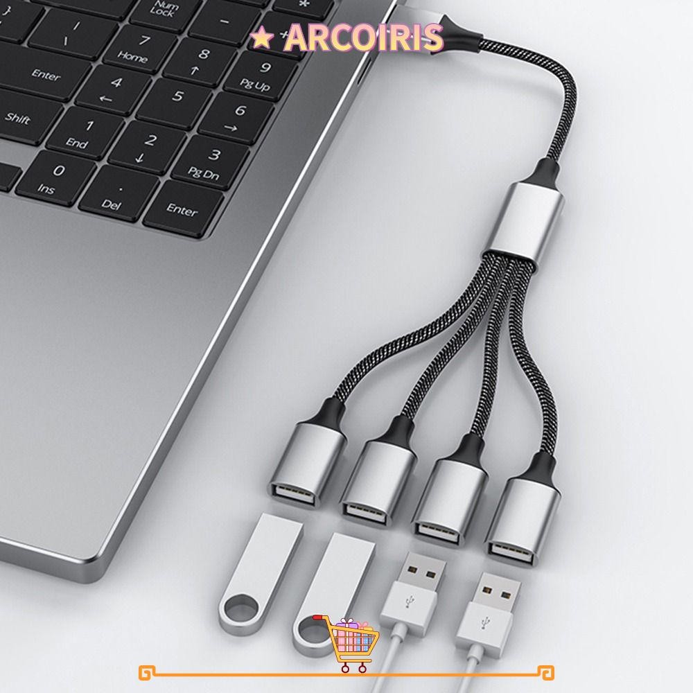 ARCOIRIS USB Expander 4 in 1 Converter Extension Cable Type C Hub ...