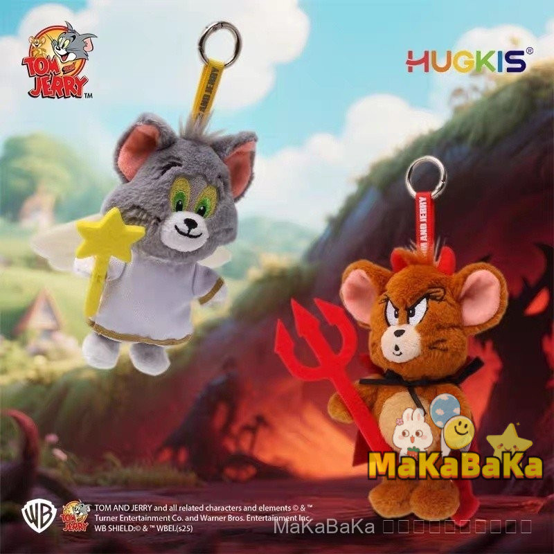 ขายร้อน HUGKIS แมวและเมาส์ Angel Tom Cat Demon Jerry ตุ๊กตาของเล่น ...