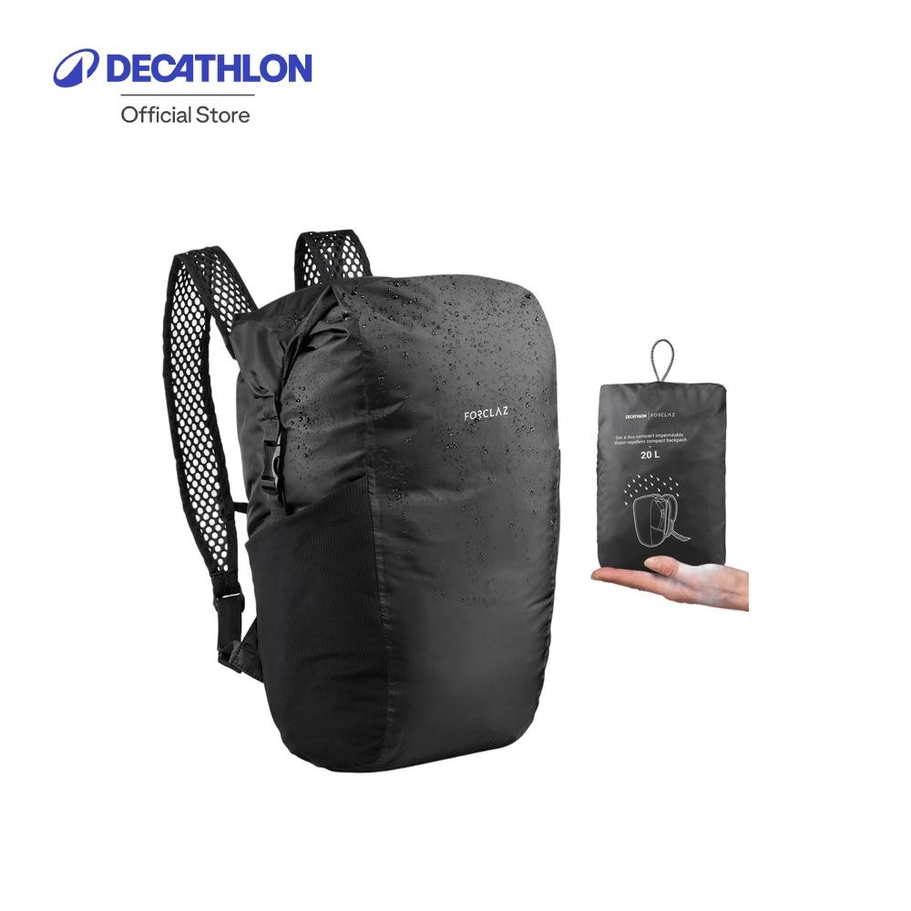 Decathlon Waterproof Foldable Backpack 20L - Travel เป้สะพายหลังกัน ...
