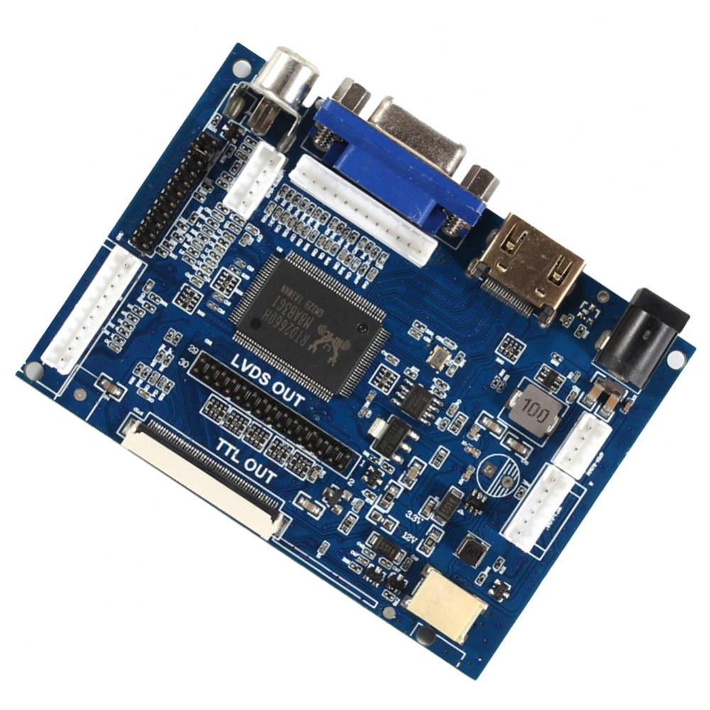 บอร์ดไดรเวอร์ LCD TTL LVDS บอร์ดควบคุมอินเทอร์เฟซคีย์บอร์ดมาตรฐาน ...