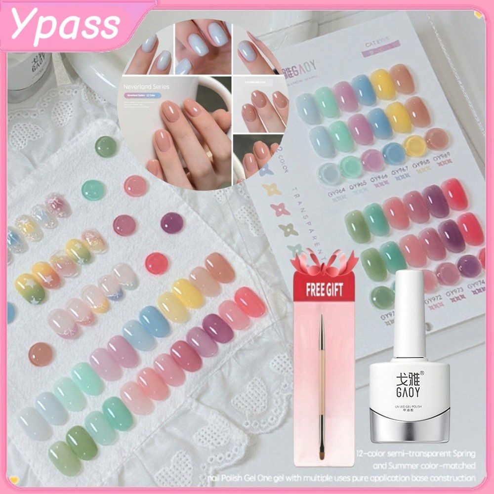 CYREAL 【ของขวัญฟรี】กาวติดเล็บ Gaoya Cream Pudding Construction Glue กาวติดเล็บรุ่นใหม่ปี 2025 ...