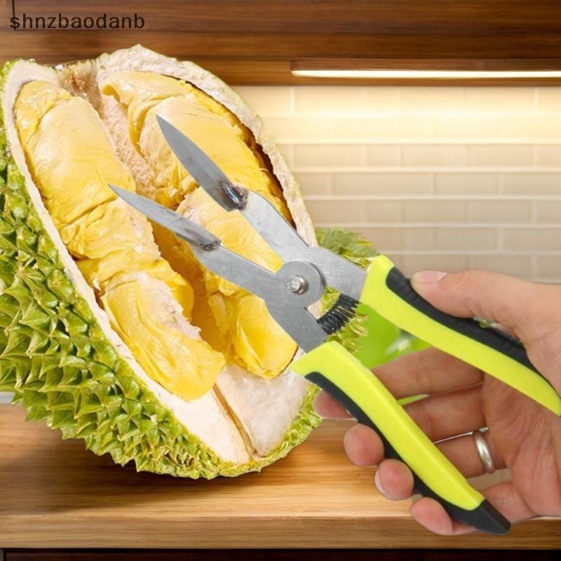 [shnzbaodanb] Fruit Sheller Opener สแตนเลสคู่มือ Durian Peel Breaking เครื่องมือการออกแบบตามหลัก ...