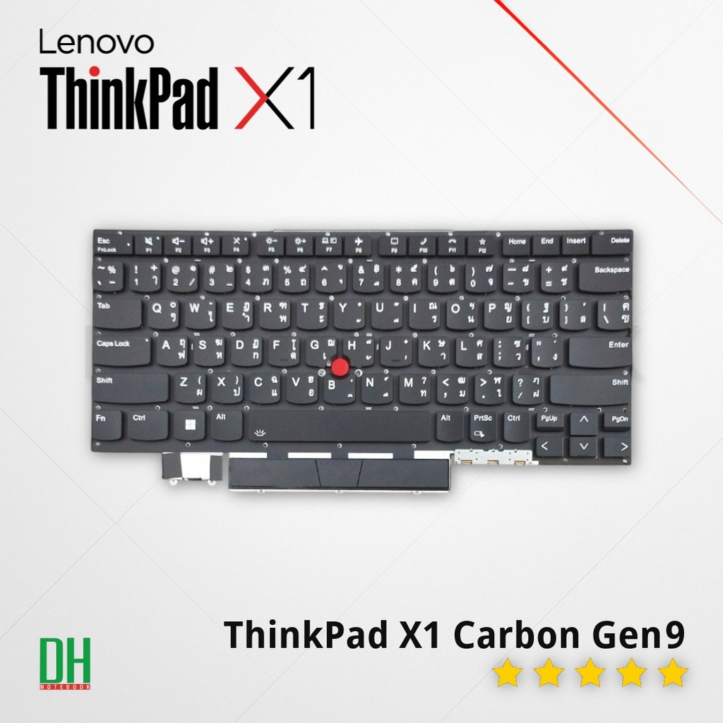 คีย์บอร์ด สำหรับ Lenovo ThinkPad X1 Carbon Gen 9 / Gen 10 Backlit พร้อม ...