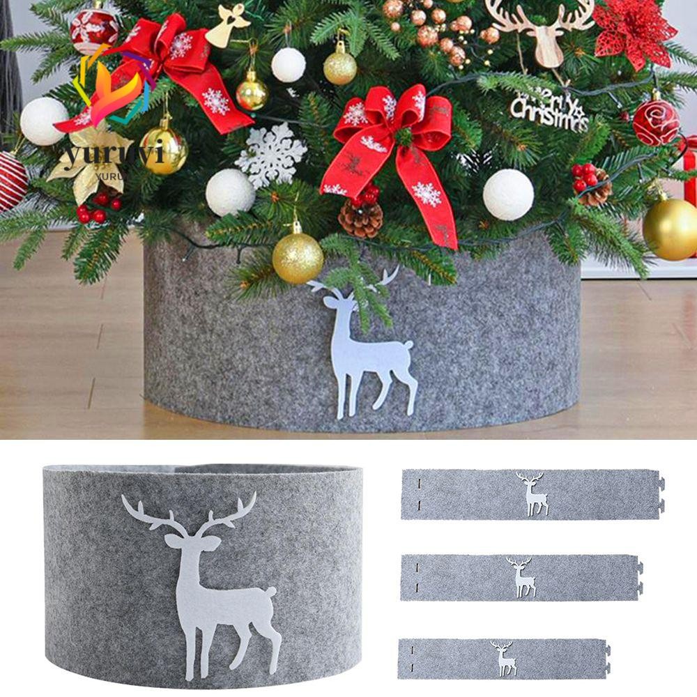 YURUYI Xmas Tree Cover เครื่องประดับงานรื่นเริงตกแต่งผ้ากันเปื้อน | Shopee Thailand