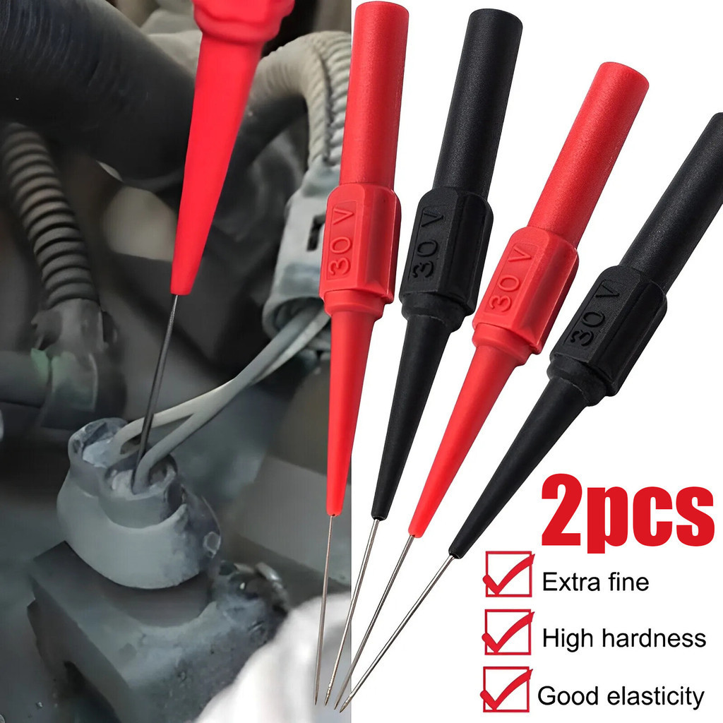 2pcs 30VCar Diagnostic Tools Multimeter Test Needle Tip Extention Back ...