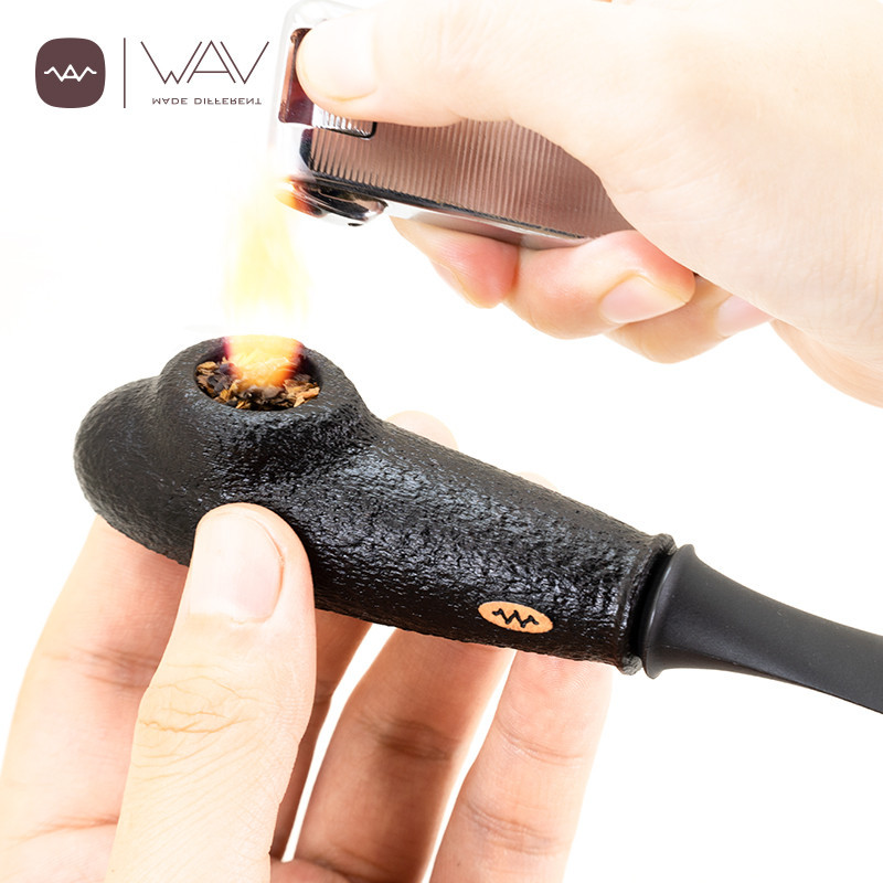 นําเข้า Heather Wood Submarine Pipe @ WAV Smoking Set แบบพกพา Palm ...