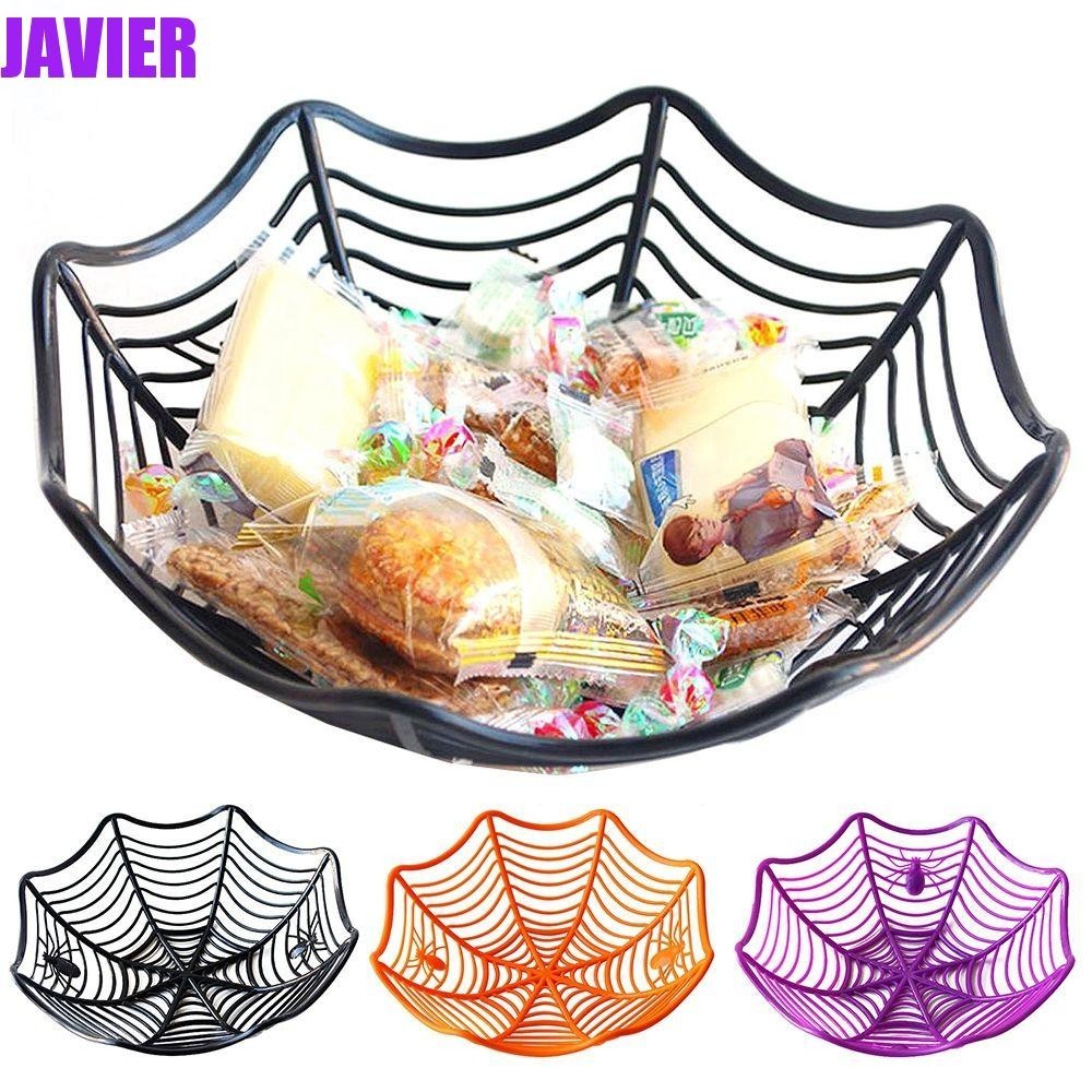 Javier ชาม Black Spider Web Cobweb Party Supplies ตกแต่งงานฝีมือ Trick ...