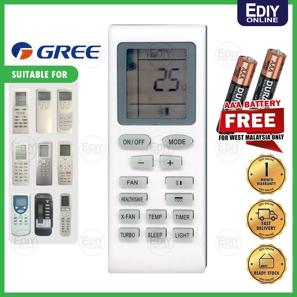 GREE UNIVERSAL รีโมทคอนโทรลทางอากาศทางอากาศ YB1FA YB1F2 YB0F2 YBOF ...