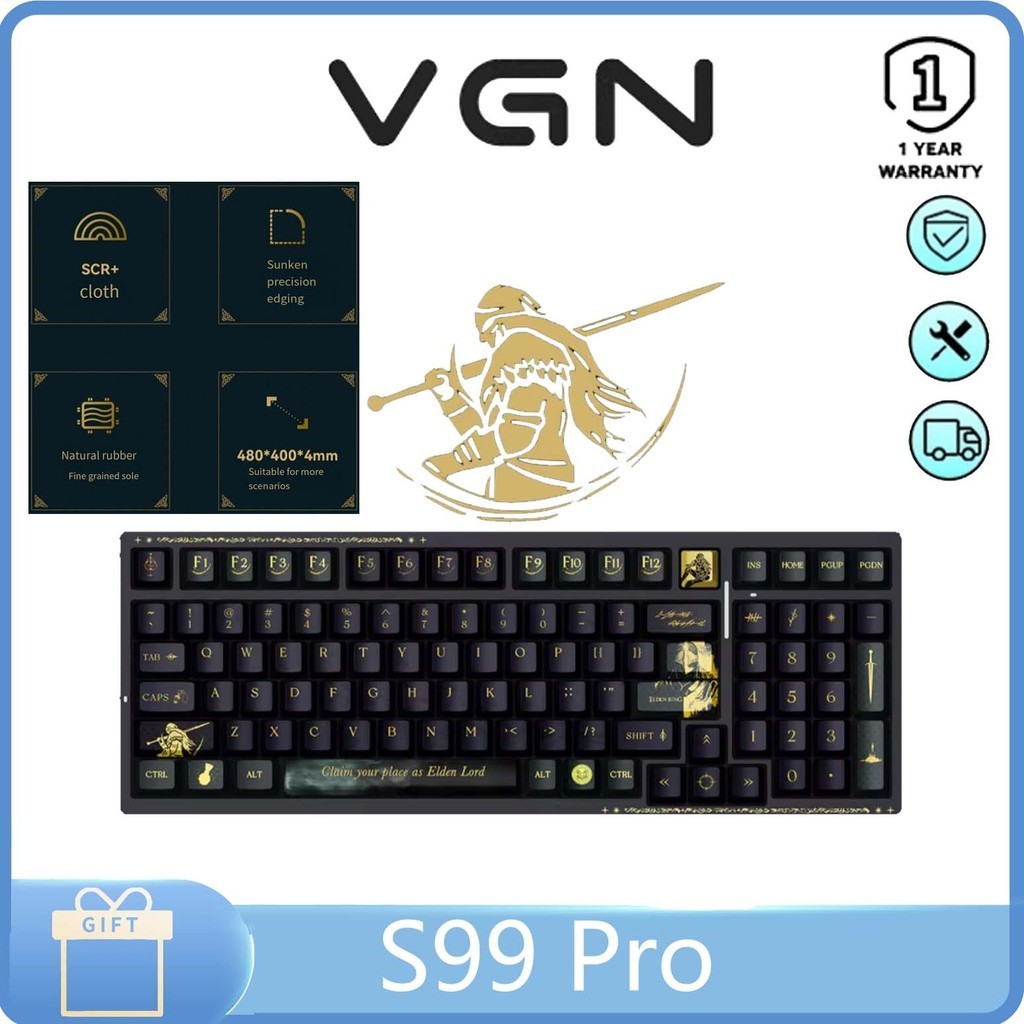 Vgn S99 PRO Elden Ring Aldenfarring Custom Mechanical Keyboard ชุดแผ่นรองเมาส์สําหรับเล่นเกม ...