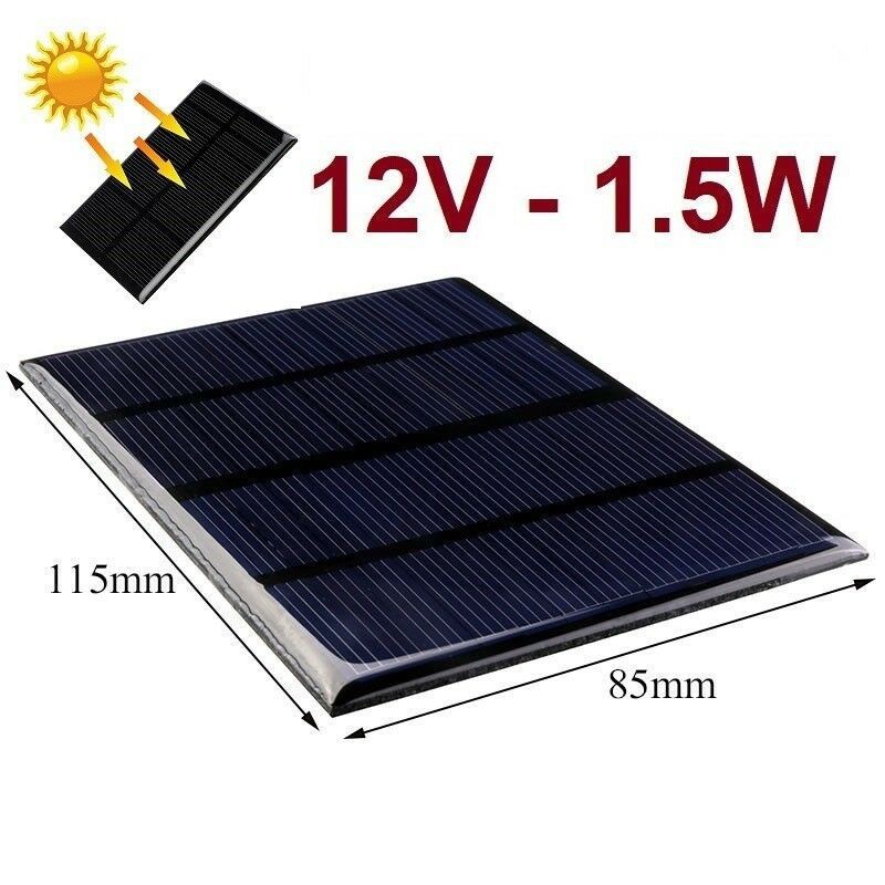 พลังงานแสงอาทิตย์ แผงโซล่าเซลล์ Solar Cell 12V 1.5W | Shopee Thailand