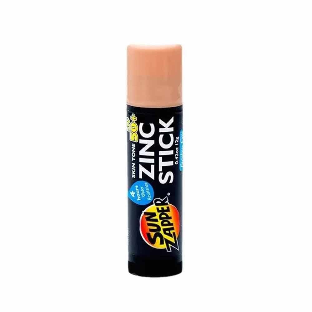 Sun Zapper Zinc Stick - Tan, Light Skin Sunblock SPF50+ Sunscreen Tan ...