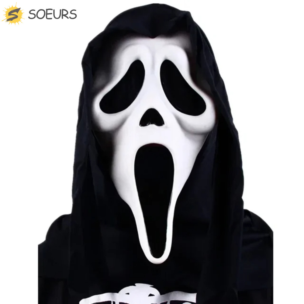 Soeurs กรีดร้อง Ghost Face Mask, Spooky สยองขวัญฮาโลวีน Ghost Face ...