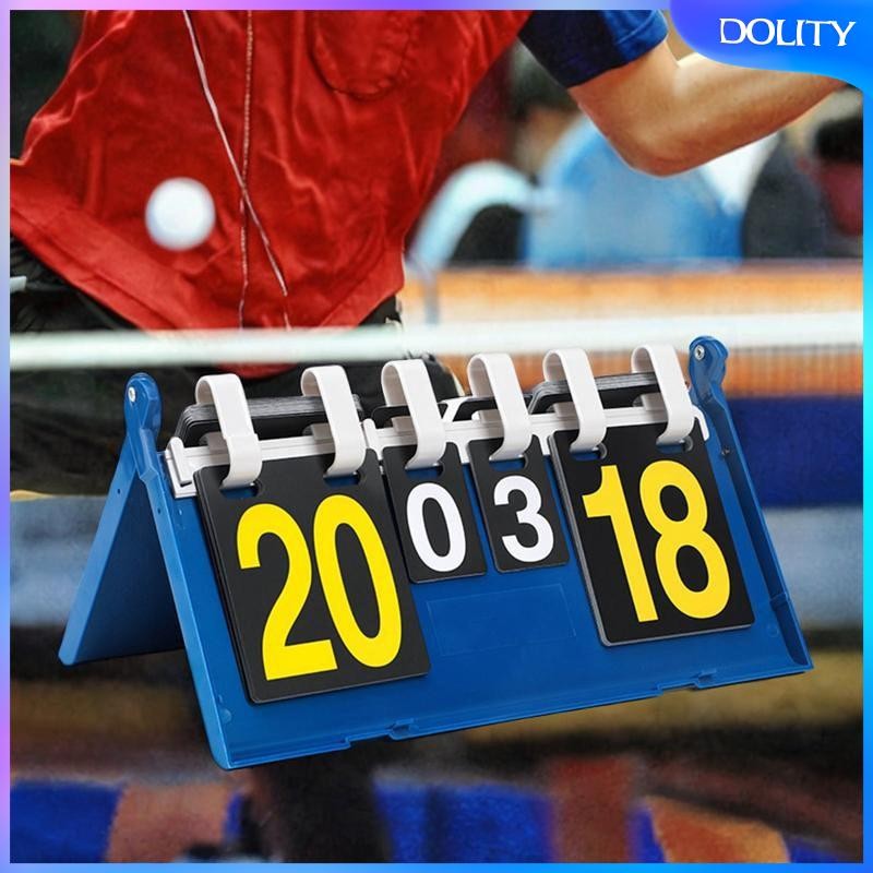 [dolity] Sports Scoreboard Manual Score Flip Cards, Flips Counter Board ...
