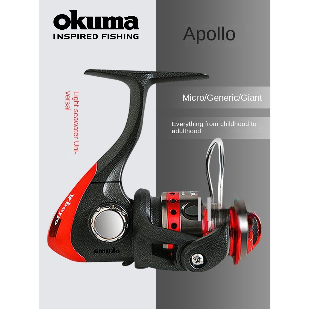 รอกตกปลา Okuma-Apollo II Red Spinning | Shopee Thailand