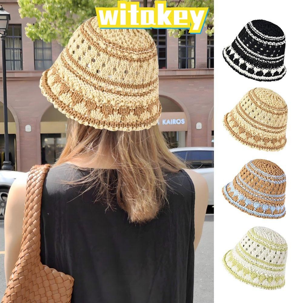 หมวกชาม WITAKEY พับได้ ดีไซน์เก๋ ระบายอากาศได้ ป้องกัน UV สำหรับการท่องเที่ยวและเดินทาง | Shopee ...