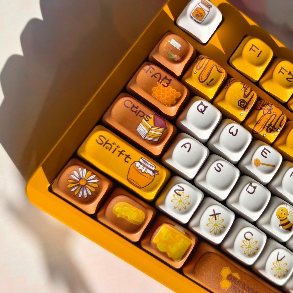 Honey Keycaps MOA โปรไฟล์ 120 คีย์ PBT Dye Sublimation การ์ตูน ...