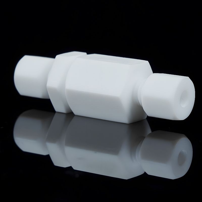 PTFE One-Way Valve PTFE Four-Fluorine Check Valve Teflon One-Way Check ...