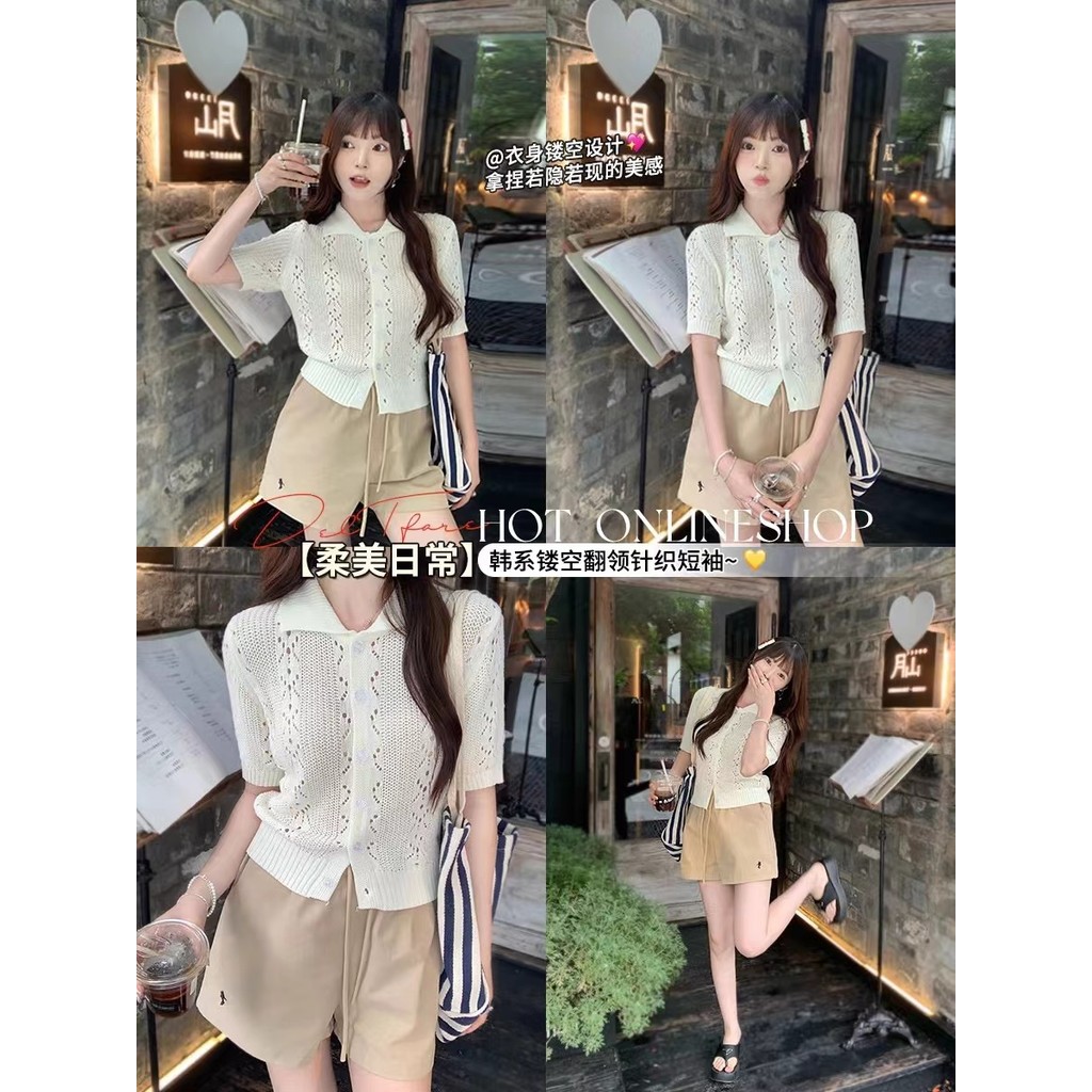 เสื้อเชิ๊ตผู้หญิงสไตล์เกาหลี ออกแบบใหม่สำหรับฤดูร้อน 2025 พร้อมลายพิมพ์ ...