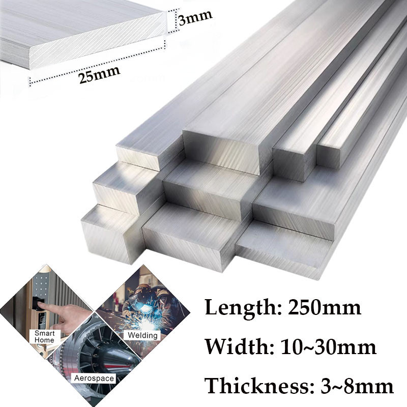 1pcs Aluminum Alloy 6061 Rectangular Flat Bar Square Bar Plate Metal ...