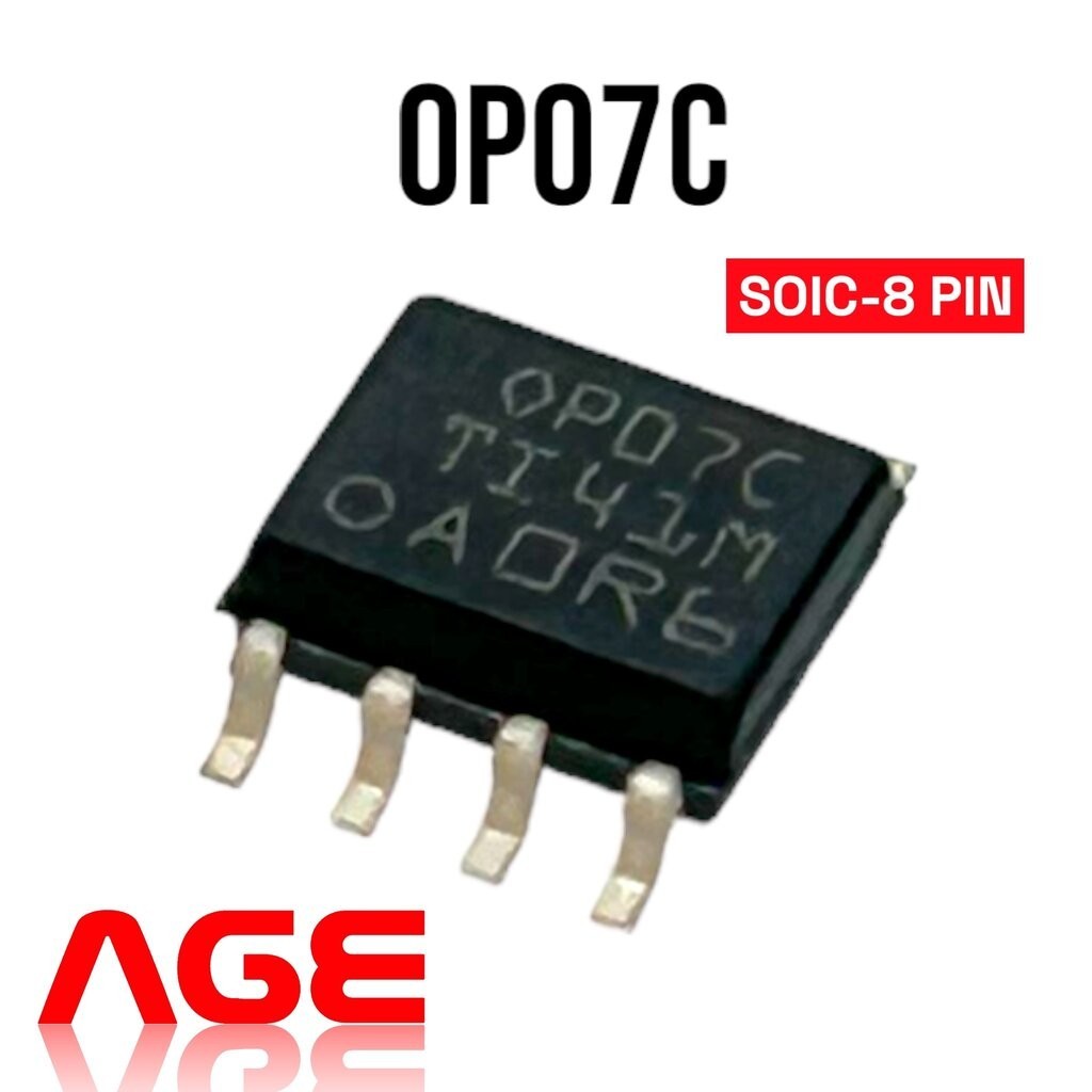 OP07C SOIC-8 PIN, Precision, Op Amp, 600kHz | Shopee Thailand