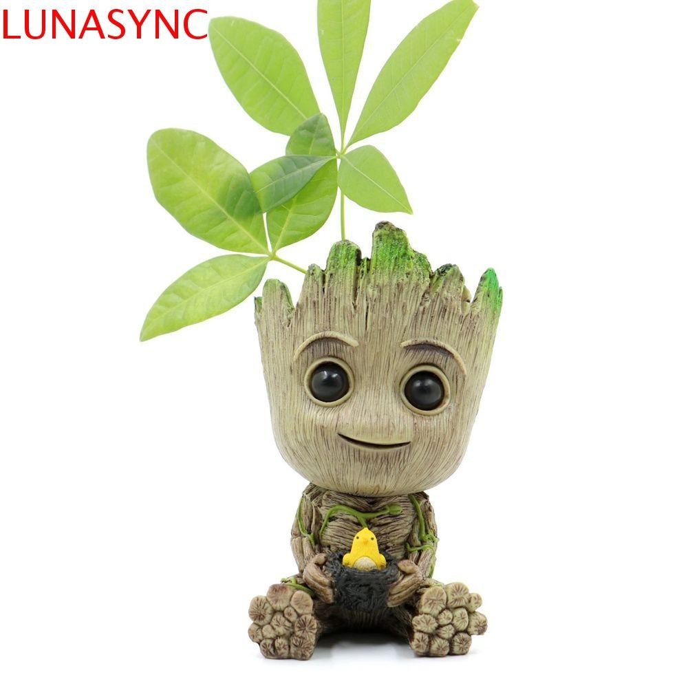 Lunasync Groot Action Figure นั่งของเล่นเด็ก Mini Groot Avengers Marvel ...