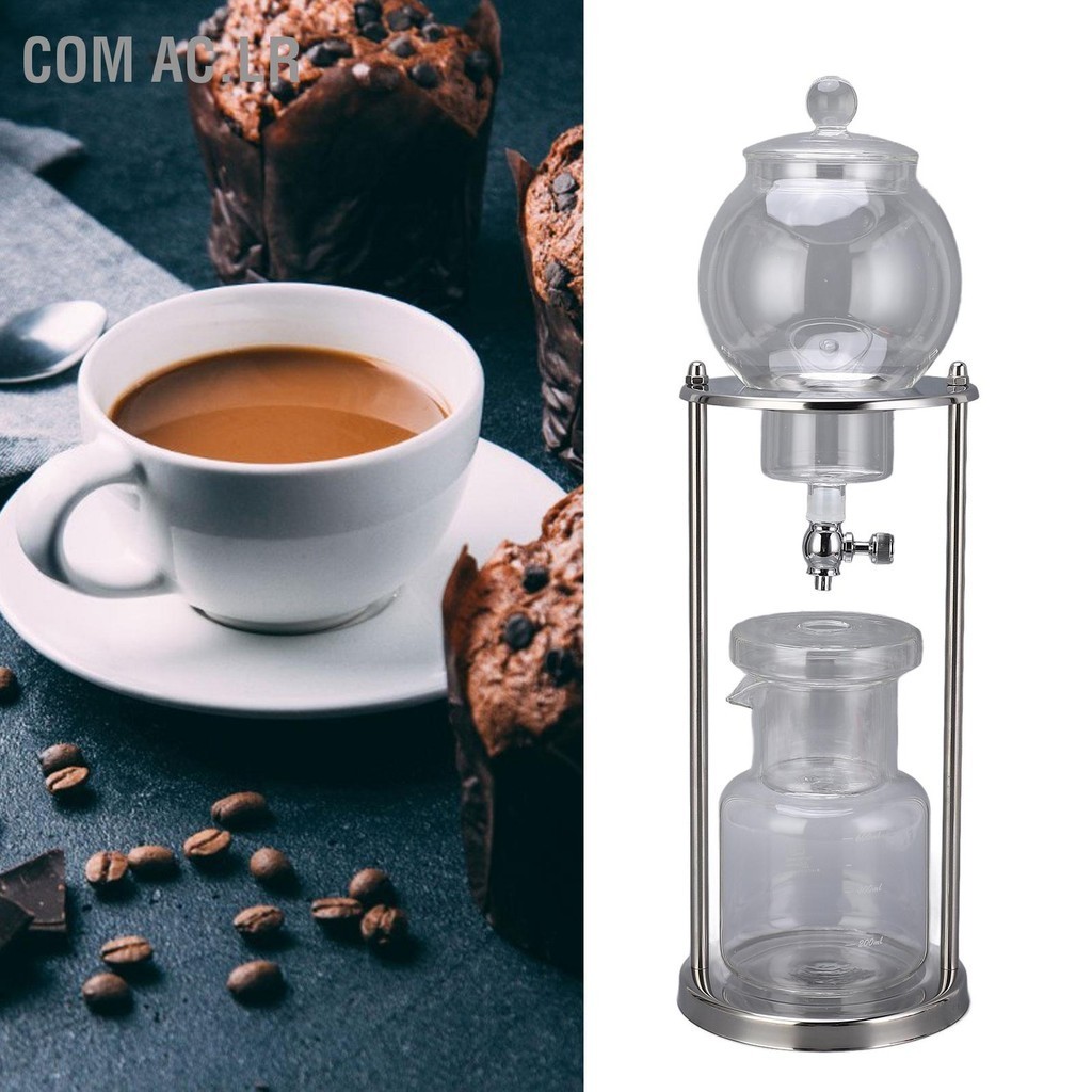Com Ac.lr Cold BREW Drip Tower 600ml แก้วแบบใช้ซ้ำได้กรองโปร่งใสสแตนเลสสตีล DIY ICE Coffee ...