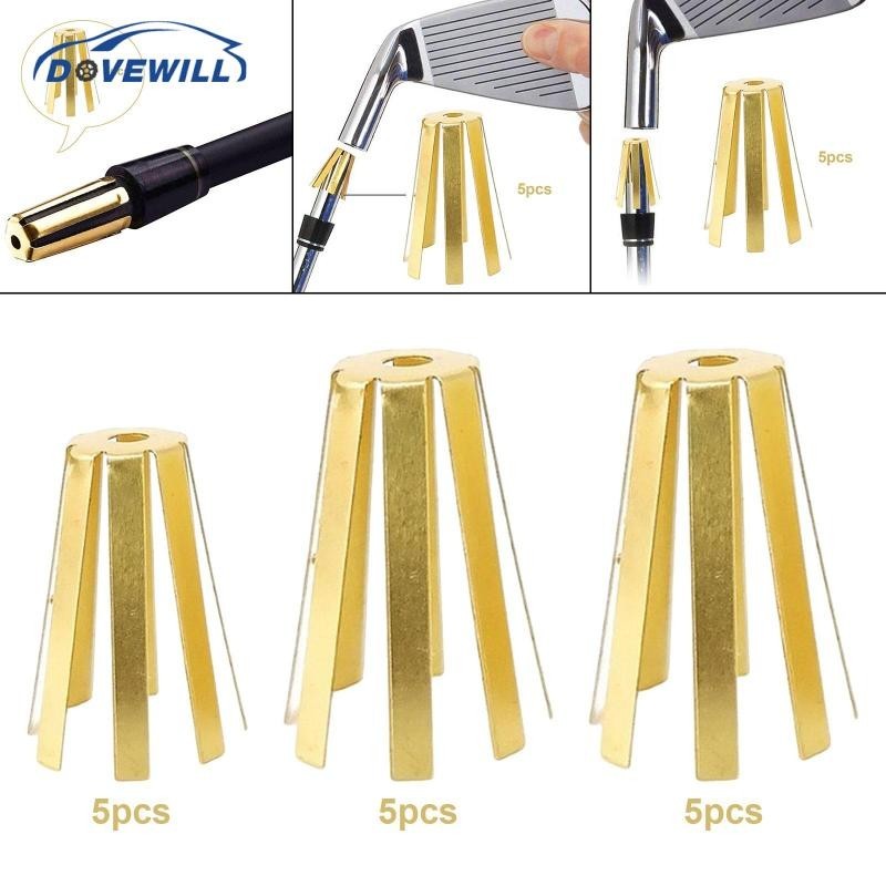 [Dovewill] 5 ชิ้น Universal ทองเหลือง Golf Shaft Wedge Adapter Golf ...